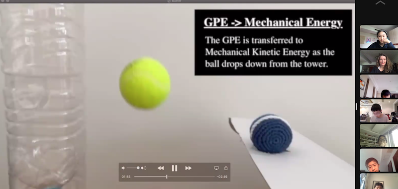 Grade 8 Practices STEM Rube Goldberg Style